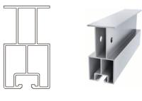 China Customized Size Aluminum Slotted Rail Roof Open Field Anodized Surface Treatment for sale