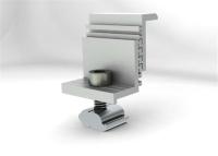 China Metal Roof Solar Panel Clamps Standing Seam Tin For PV Module Frameless for sale