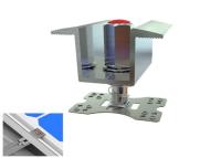 China Thin Film Frameless Solar Panel Clamps Semi Flexible Mounting Brackets Anodized Surface for sale