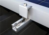 China Thin Film Frameless Solar Panel Clamps Semi Flexible Mounting Brackets Anodized Surface for sale