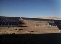 China 1MW Solar Photovoltaic System , C Steel Support Frames Solar Panel Power System for sale