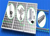 China Vertical Flat Roof Mounting System High Anodized Aluminum Extrusion Frame for sale