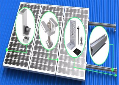 China Vertical Flat Roof Mounting System High Anodized Aluminum Extrusion Frame for sale