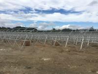 China Steel Solar Panel Ground Mounting Systems Brackets Ground Plant Pile Customized Color for sale