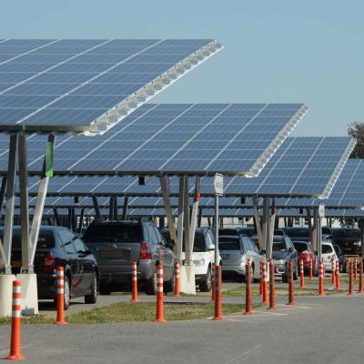 China Ground Mount Carport Solar Systems with Natural Color 10 15 20 30 Tilt Angle for sale