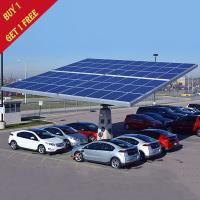 China Galvanized Steel PV Carport Solar Systems 1.4KN/M2 Max Snow Load Galvanized Surface for sale