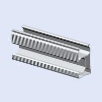 China Extruded Aluminum Slotted Rail For Photovoltaic Module Mounting Systems OEM for sale