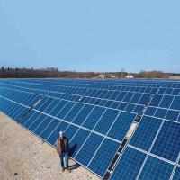 China 50MW Fixed Tilt Anodized Aluminum Frameless Solar Panel Mounting System for sale