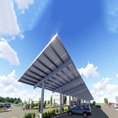 China Span 5000mm PV Carport Solar Systems For Private Parking Lot for sale