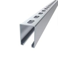 China Custom-made Cold Bending Galvanized C Section , Solar Energy Systems Steel Extrusion Profiles for sale