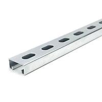 China Building or Construction HDG Perforated Galvanized U Channel, PV Mounting Structure Cold Formed Channel for Solar System for sale