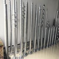 China Thickness 2.75mm 3mm 3.5mm Open Field Ground Screw Piles Pole Anchors Wind 60m/S Solar Mounting Component for sale