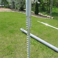 China Galvanized Earth Screw Anchors PV Mounting Structures, Deep Foundation Helical Screw Piles for sale
