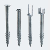 China 3~3.5mm Thickness Helical Screw Piles Steel Foundation Ground Screw Piles Solar Arrays PV Racking Ground Mounts for sale
