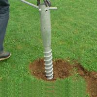 China 3~3.5mm Thickness Helical Screw Piles Steel Foundation Ground Screw Piles Solar Arrays PV Racking Ground Mounts for sale