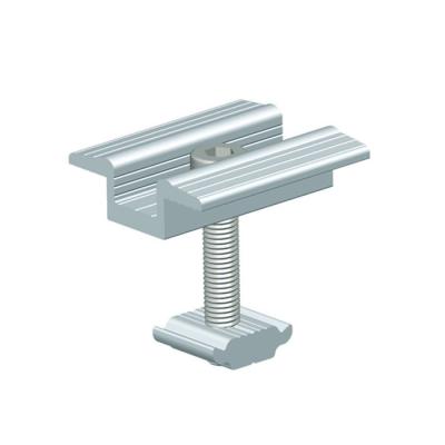 China Frameless Thin Film Solar Panel Clamps Semi Flexible Mounting Brackets Anodized For PV Mounting for sale