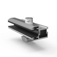 China Frameless Thin Film Solar Panel Clamps Semi Flexible Mounting Brackets Anodized For PV Mounting for sale