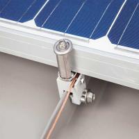 China Anodizing Metal Roof Solar Panel Clamps Standing Seam Tin For Frameless PV Module Mounting Structures for sale
