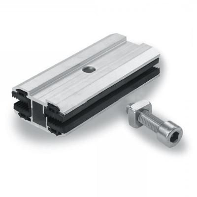China Anti Corrosion Thin Solar Module Clamps Horizontal Vertical Frameless for sale