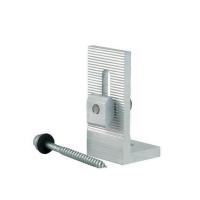 China Silver Aluminum Mid End Clamps Solar System Components for Solar Structure Systems for sale