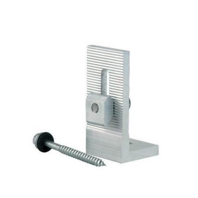 China Silver Aluminum Mid End Clamps Solar System Components for Solar Structure Systems for sale