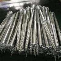 China Stainless Steel Solar Screw Piles, Potovoltaic Mounting Foundation Ground Galvanized Earth Screw Anchors for sale