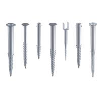China Stainless Steel Solar Screw Piles, Potovoltaic Mounting Foundation Ground Galvanized Earth Screw Anchors for sale