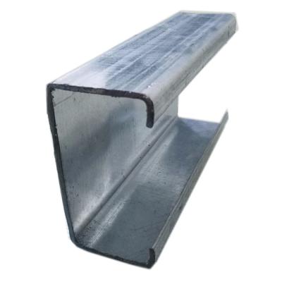 China Q235 Q345 Galvanized Steel Channel Sections For Mounting Stand Racking Brackets for sale