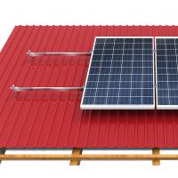 China 0.5mm-15mm Pitched Corrugated Photovoltaic Structures Trapezoidal Standing Seam Solar Panel Roof Mounting Systems for sale