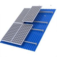 China 0.5mm-15mm Pitched Corrugated Photovoltaic Structures Trapezoidal Standing Seam Solar Panel Roof Mounting Systems for sale