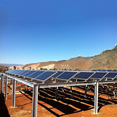 China 130mph Framed/Frameless Flexible Anodized Solar Panel Ground Mounting Systems for sale