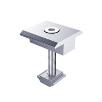 China Aluminum 6005-T5 & Sus 304 Anodized SurfaceThin Film Solar Panel Clamps For PV Mounting for sale
