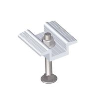 China 6063 Extruded Profile Metal Roof Solar Panel Clamps For PV Solar Modules for sale