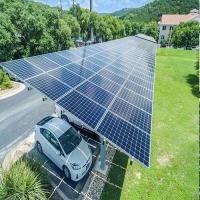 China On/off Grid Anodized Aluminum 2.5 M Lowest height PV Residential solar Carport Structures for sale