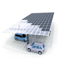 China On/off Grid Anodized Aluminum 2.5 M Lowest height PV Residential solar Carport Structures for sale