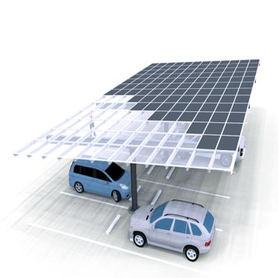 China On/off Grid Anodized Aluminum 2.5 M Lowest height PV Residential solar Carport Structures for sale