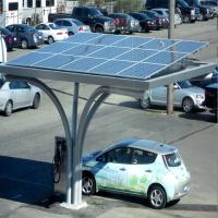 China Open Ground Waterproof Anodized Galvanized Solar Carport Structures for sale