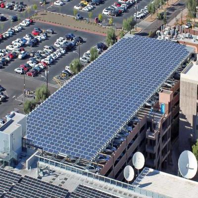 China 1.4KN/M2 Max. Snow Load Stainless steel SS304 Hot Galvanized Steel Solar PV Carport for sale