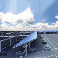 China 1.4KN/M2 Max. Snow Load Stainless steel SS304 Hot Galvanized Steel Solar PV Carport for sale