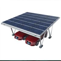 China Outdoor High Stability Galvanized Waterproof Photovoltaic Panel Solar Mounting System Car Parking Shed for sale