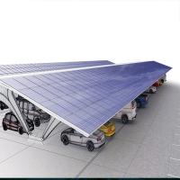 China Outdoor High Stability Galvanized Waterproof Photovoltaic Panel Solar Mounting System Car Parking Shed for sale