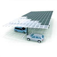 China Single Multi Easy Installation Solar Carport Shade Canopies Structure BIPV  Carport for sale