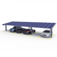 China Single Multi Easy Installation Solar Carport Shade Canopies Structure BIPV  Carport for sale