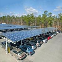 China Up To130mph Solar Carport 60kw for Car Port Parking Ground Mounting System​ for sale