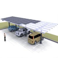 China Width 2.5~3m Residential Module Mounting Brackets Structure Carport Solar Power Parking Lot for sale