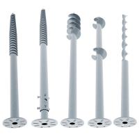 China 76mm Hot Dipping Ground Screw Piles For Solar Mounting Systems for sale