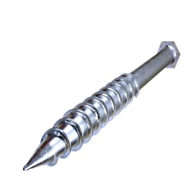 China Stainless Steel Open Field Ground Solar Screw Piles 500~2500 mm for sale