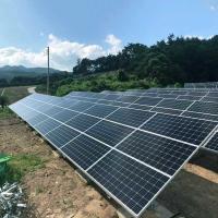 China Metal Galvanized Base PV Mounting Structures Ground Mounted for sale