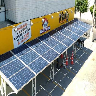 China Al 6005-T5 & SUS 304 Open Ground Solar Carport Mounting System for sale
