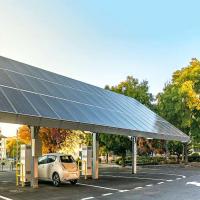 China 10KW 30KW Landscape Carport Solar Systems 42m/s Max Wind Speed for sale